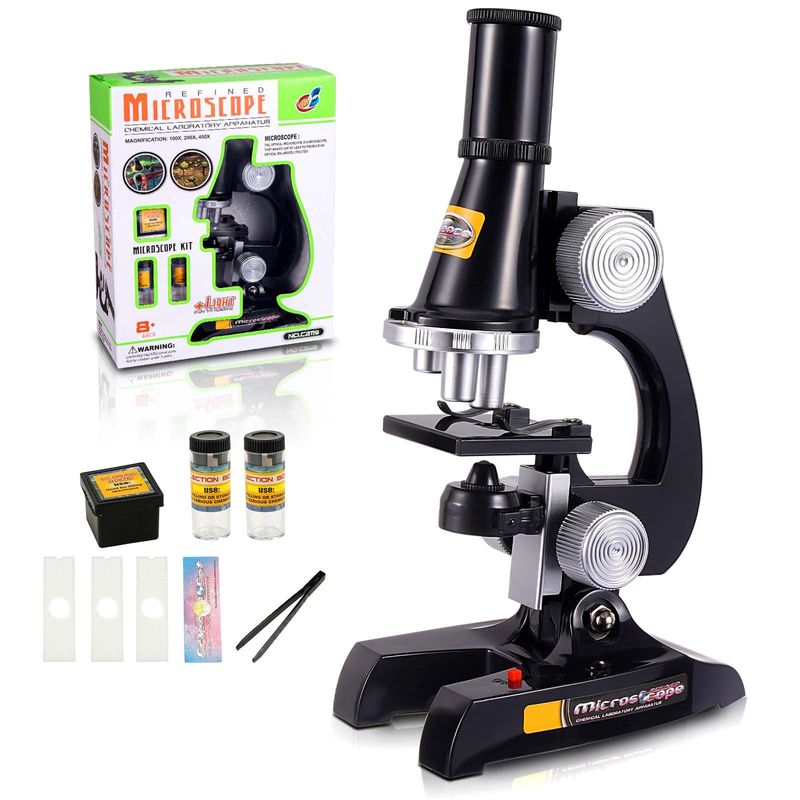 Little World Science Kits for Kids Beginner Microscope Kit with LED ...