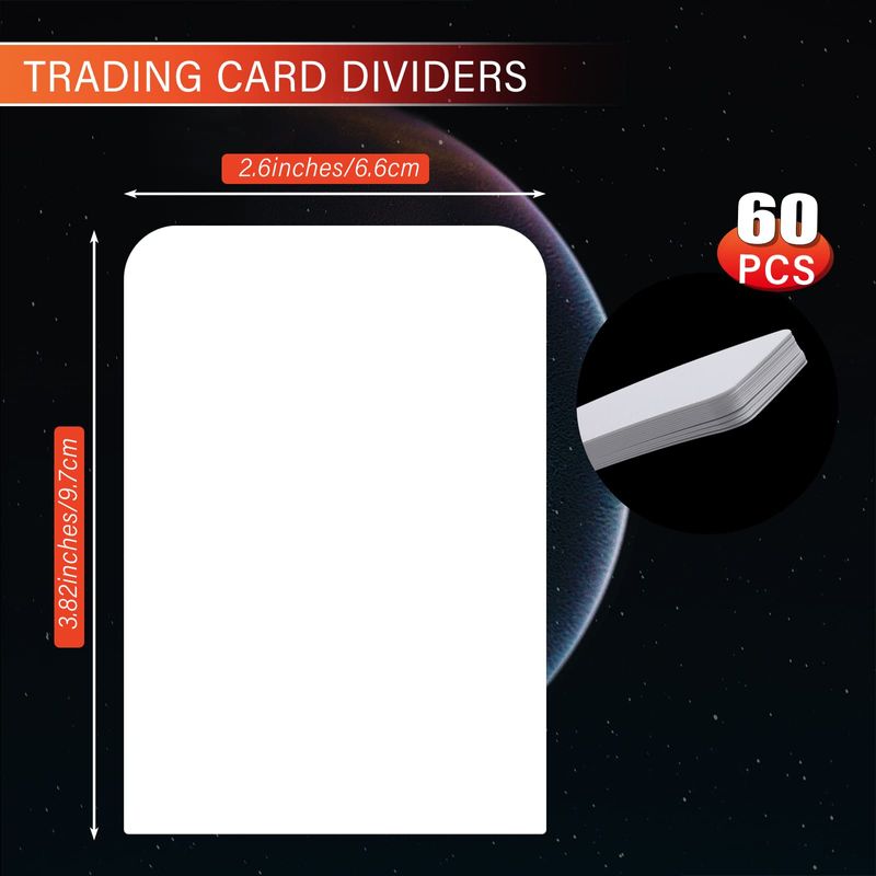 Yookeer Trading Card Divider Bulk Plastic Card Separators Baseball Card ...