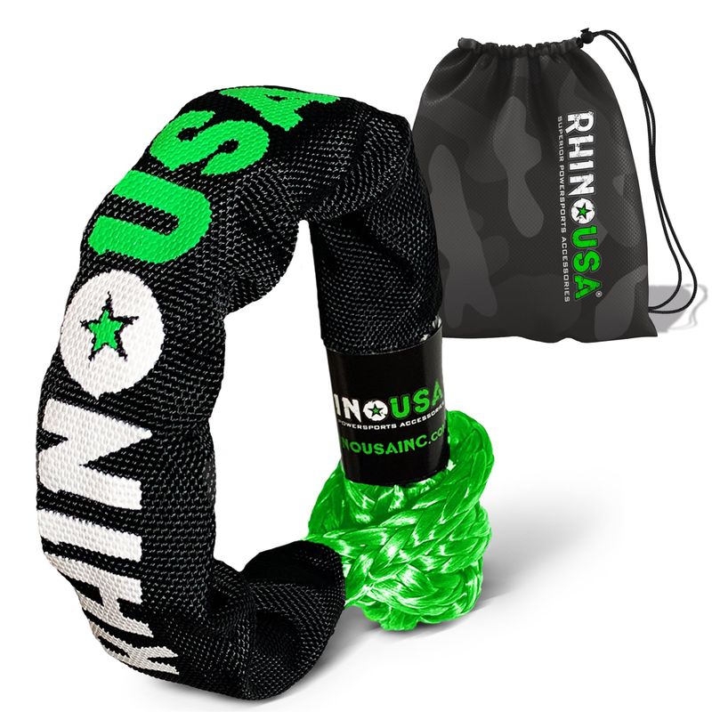 Rhino USA Synthetic Soft Shackle Rope - 44,050lb Guaranteed Max Break ...