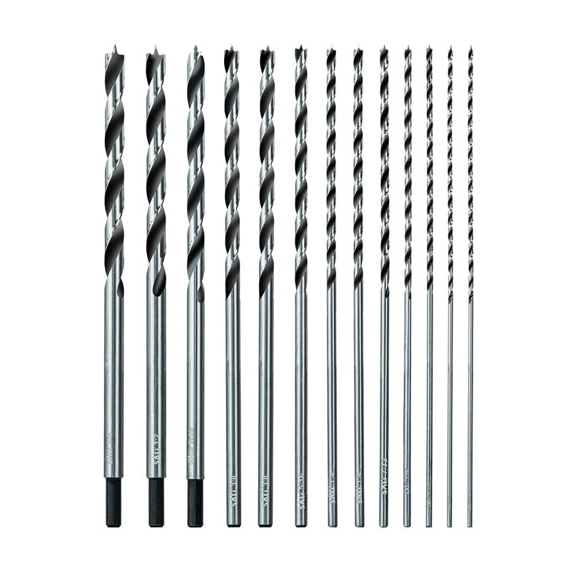 Sali 13PCS Brad Point Wood Drill Bit Set Carbon Steel Wood Drill Bit ...