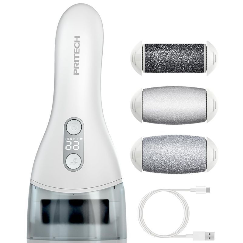 Electric Callus Remover for feet,PRITECH Rechargeable Foot File ...