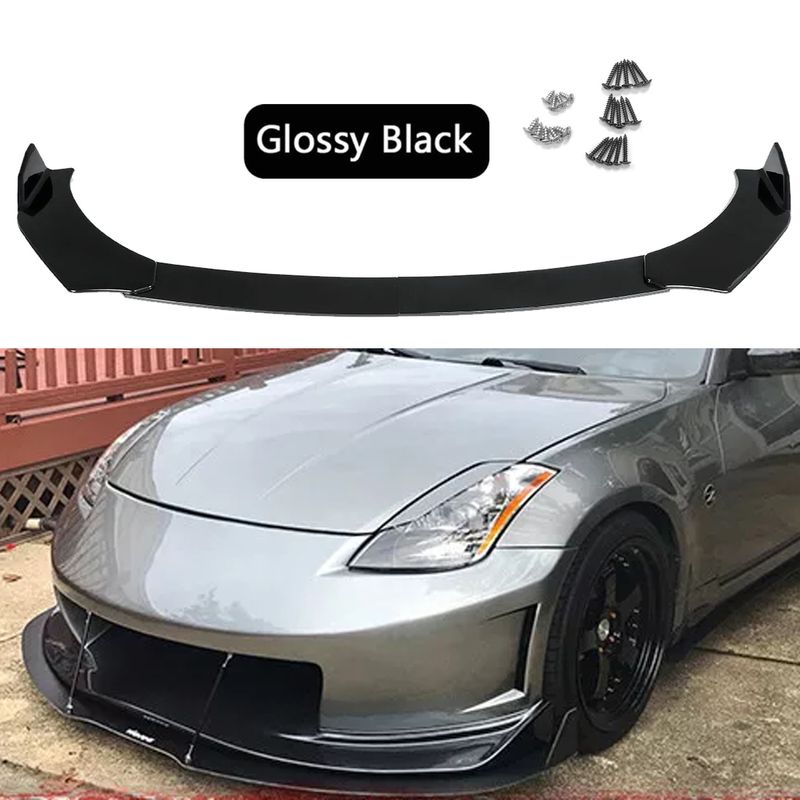 For Nissan 06 07 08 350z Z33 JDM Front Bumper Lip Spoiler Body Kit ...