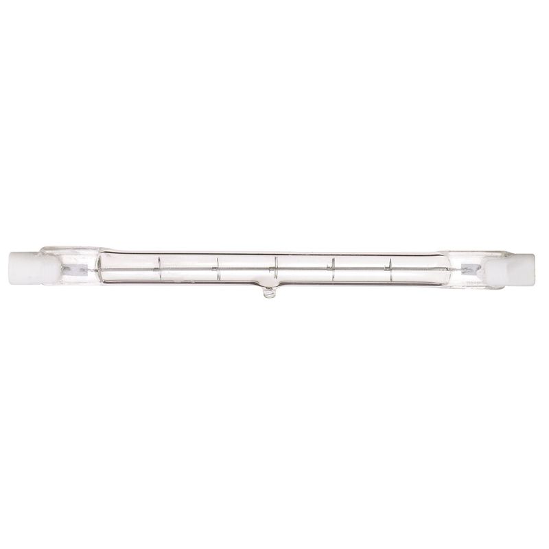 Satco 500T3Q/CL Halogen Double Ended Halogen Light, 500W R7s T3, Clear ...