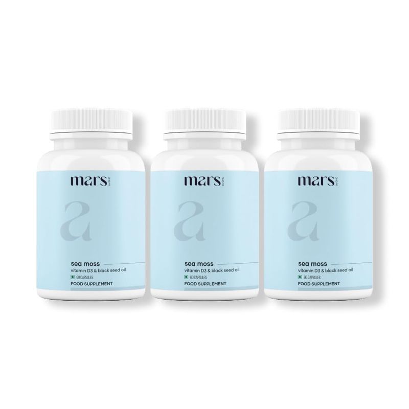 Mars by GHC Sea Moss Caps Surge Natural (60N) | Packed with 84 ...