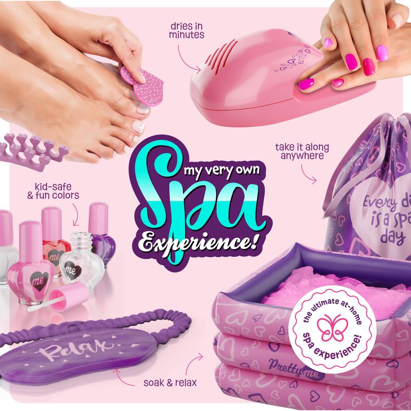 Spa Day Kit for Girls - Kids Manicure Pedicure Gift Set for Ages 5 6 7 ...