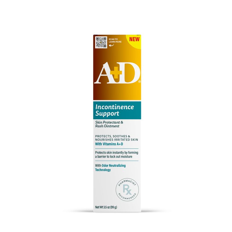 A+D Incontinence Support Skin Protectant & Rash Ointment – Treats ...