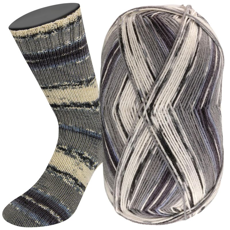 Lana Grossa Meilenweit 100 g Bormio High-Quality 4-Ply Sock Wool 420 m ...