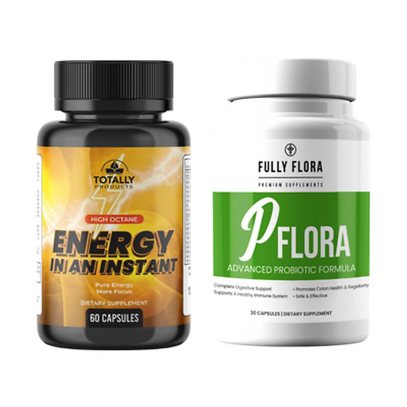Energy Booster Brain Health Supplements & Flora Probiotic Support ...