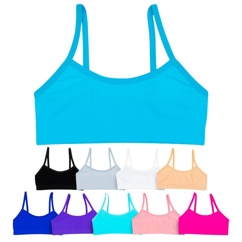 Alyce Intimates Girls Cotton Cropped Training Bra- Pack of 10 Girl Cami ...