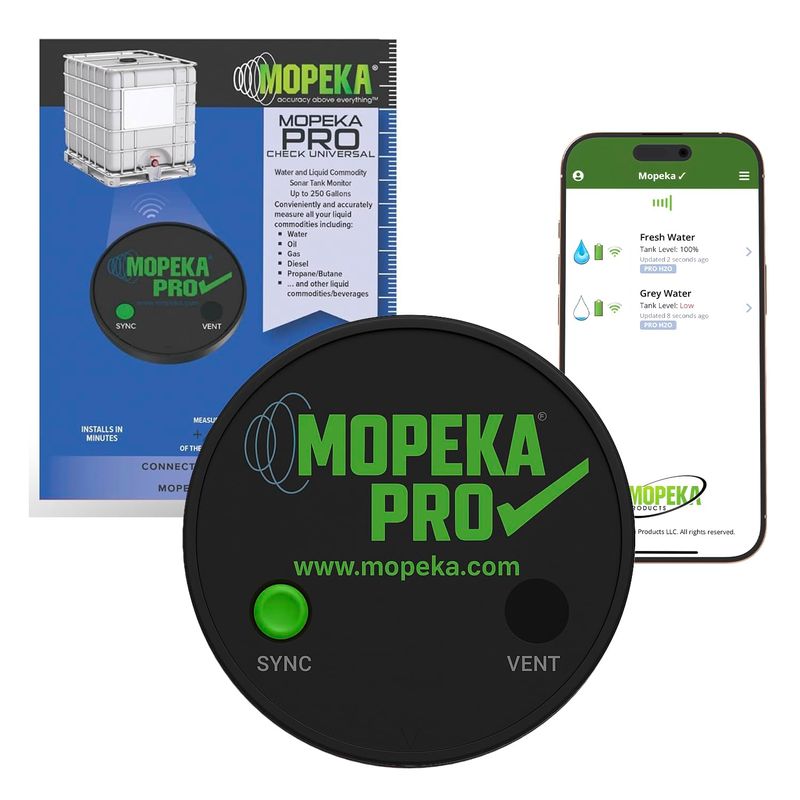 Mopeka Pro Check Universal Sensor - Bluetooth Ultrasonic Sensor for Aluminum, Plastic & Poly ...