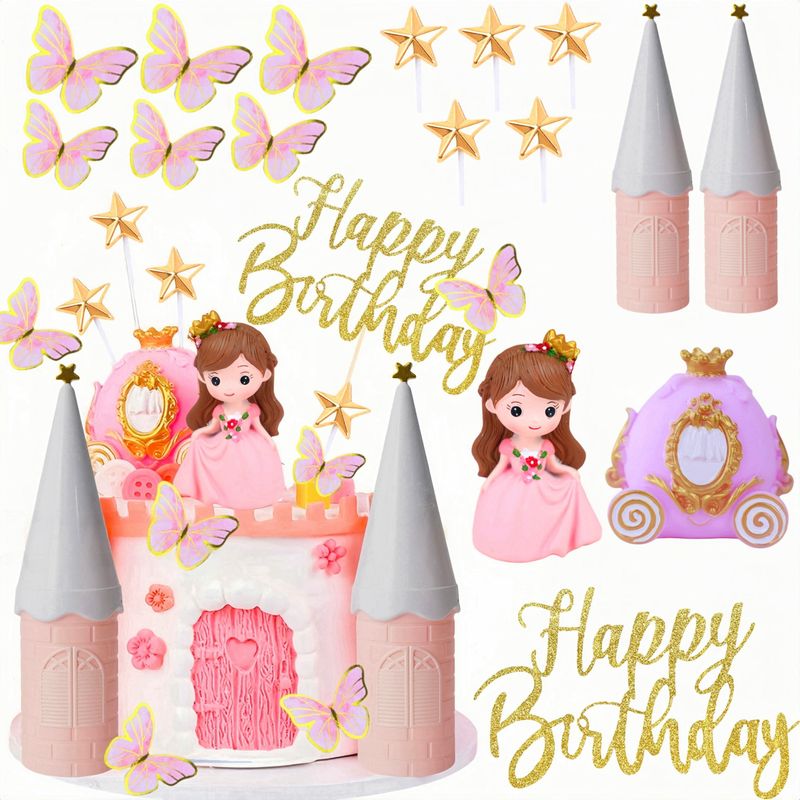 Princess Cake Topper Castle Cake Topper Princess Party Decorations ...