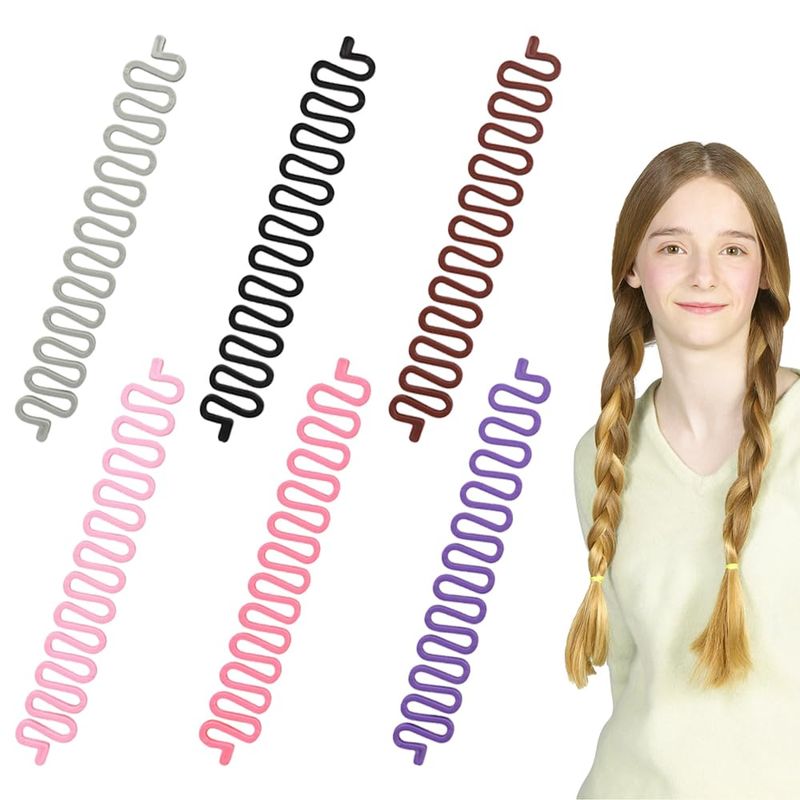 TRKETK 6 Pcs Hair Braiding Kit, Twist Braid Hair Knitting Tool Fashion ...