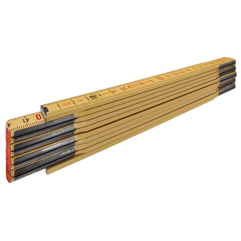 STABILA Type 607 2m Yellow Wooden Folding Ruler Metric Scale - Online ...