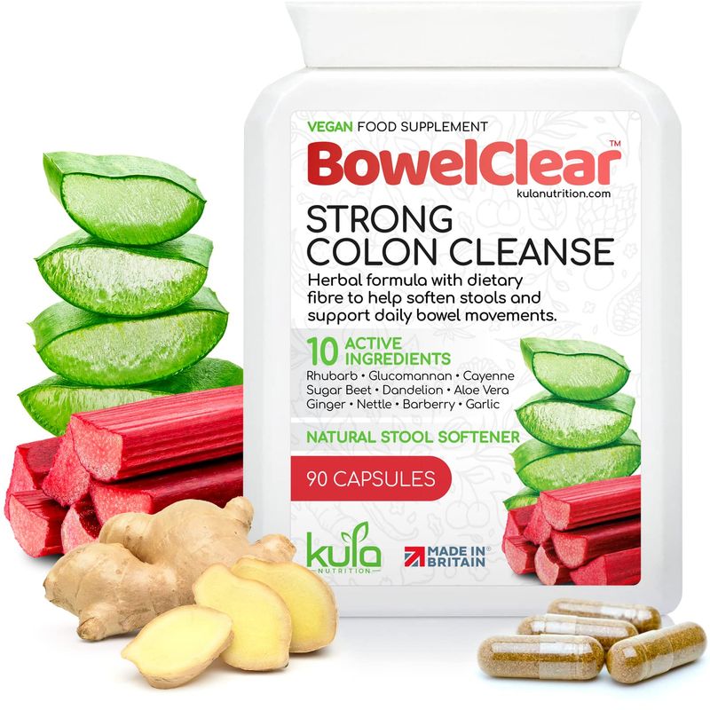 BowelClear Strong Colon Cleanse Detox - Natural Laxatives for ...
