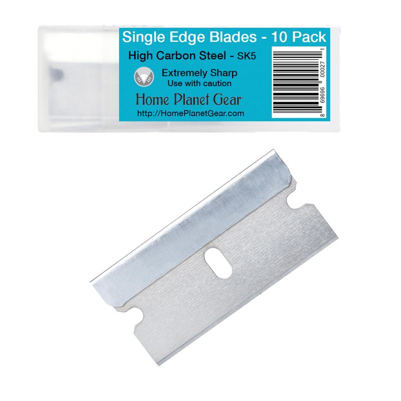 Single Edge Razor Blade 10 Pack - Straight Edge Razor - Ten Super Sharp ...