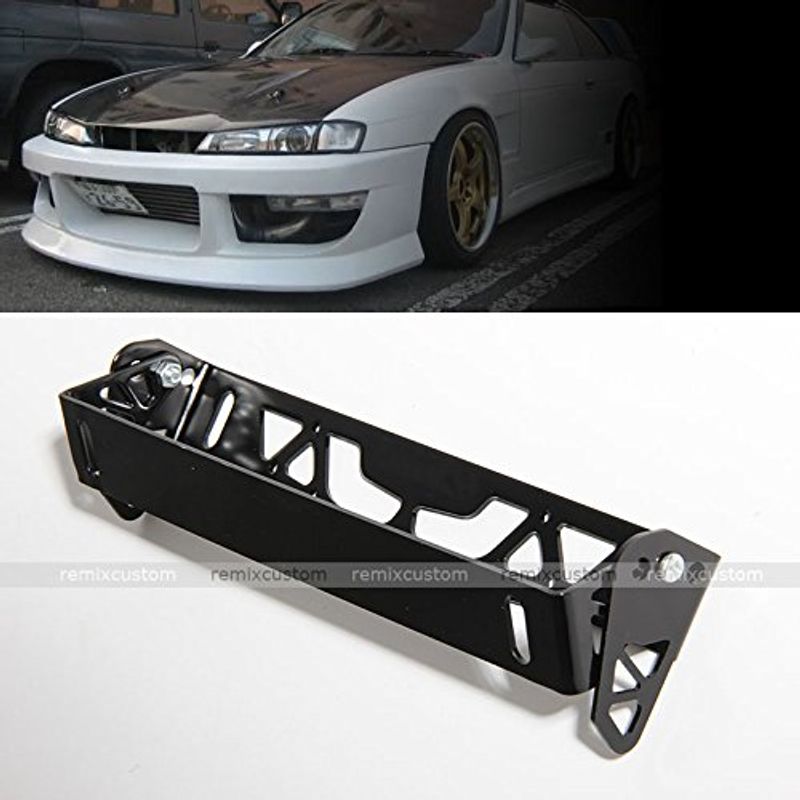 Remix Custom Universal JDM Aluminum Adjustable tilt License Plate Frame ...