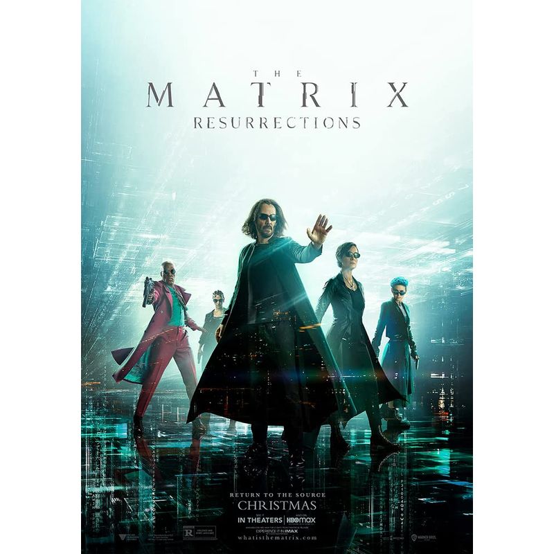 Movie Matrix Resurrections Poster 2021 THE MATRIX RESURRECTIONS Keanu ...