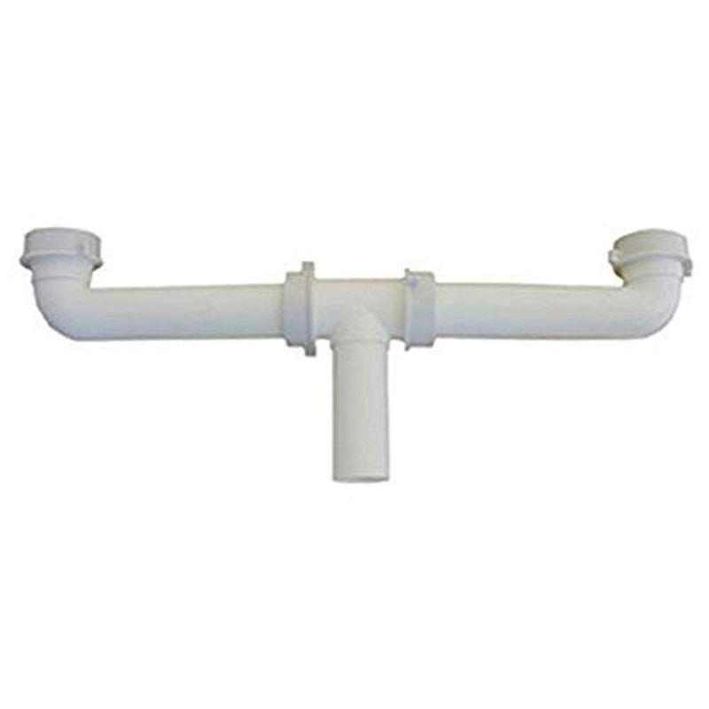 LASCO 03-4209 White Plastic Tubular 1-1/2-Inch by 16-Inch Center Outlet ...