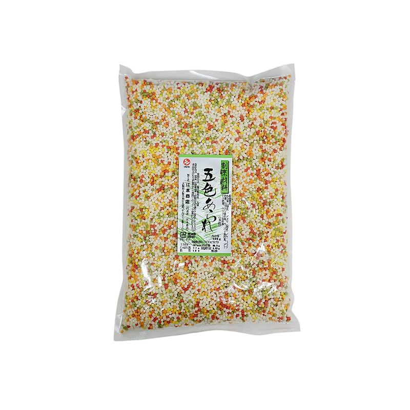 Emoto Shoten Japanese Bubu-Aare (Goshiki Arare), Rice Sweets, 17.6 oz ...