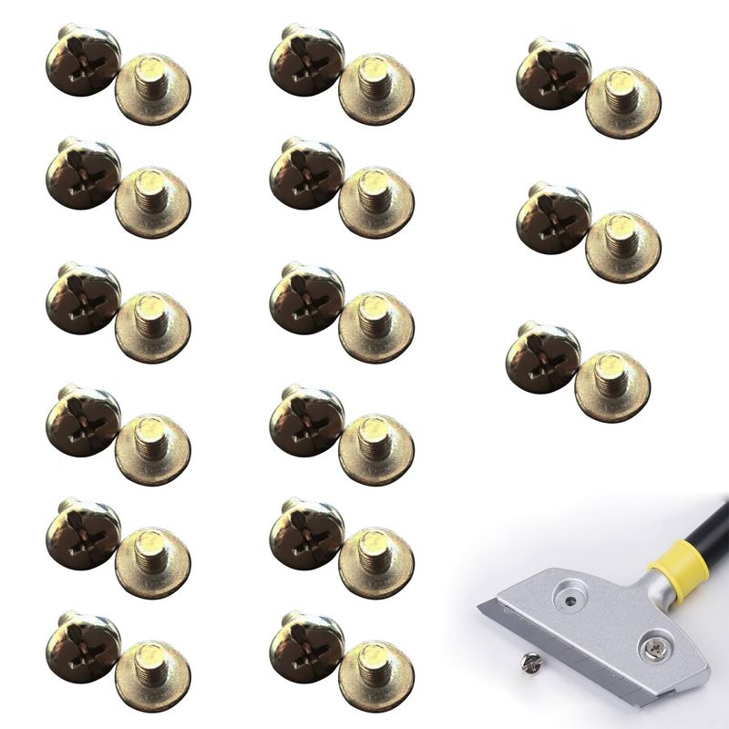 TorSor 30 Pack Razor Blade Scraper Screw Replacement Razor Blades Mount ...