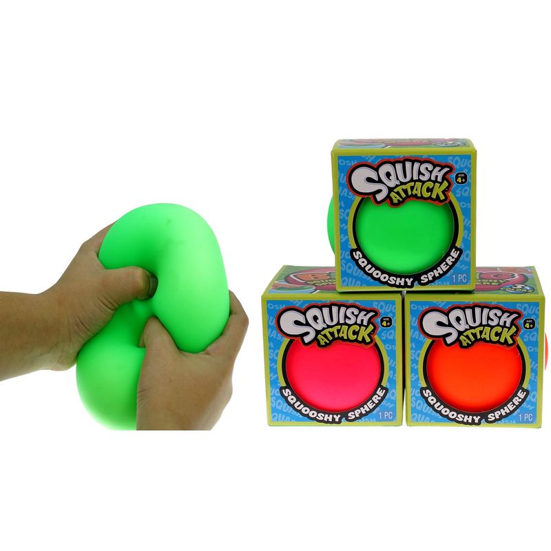 JA-RU Giant Squishy Stress Balls (3 Toys Assorted) Fidget Balls for ...