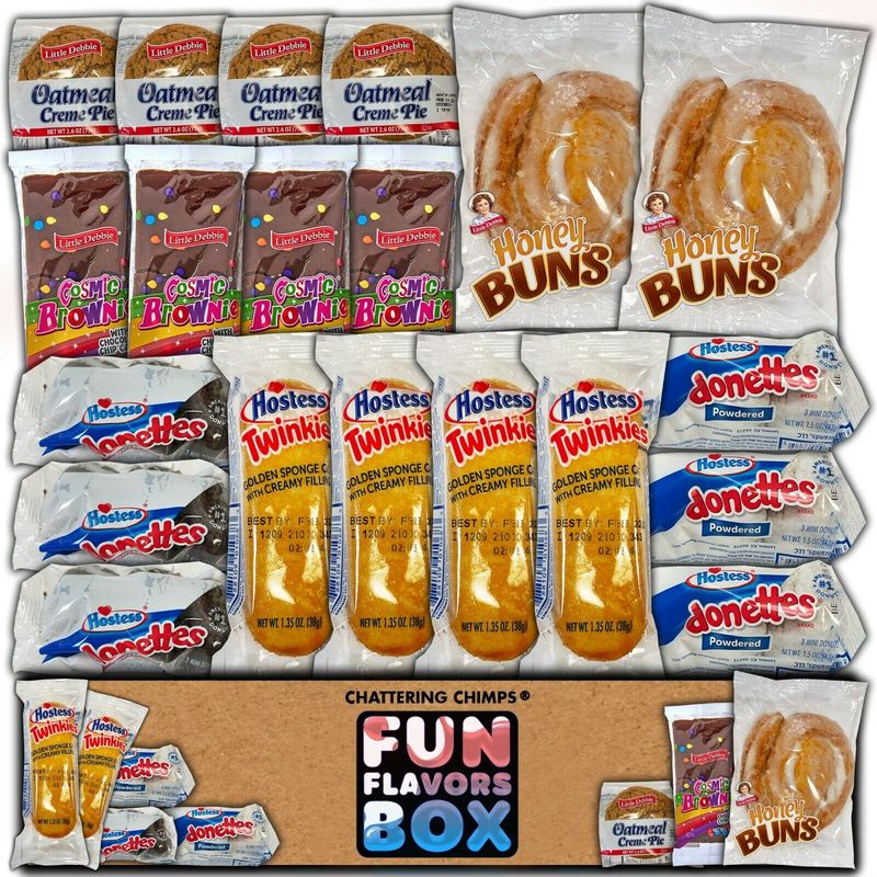 Favorite Pastry Donut Snacks 20 Count Snack Care Package Variety Gift ...