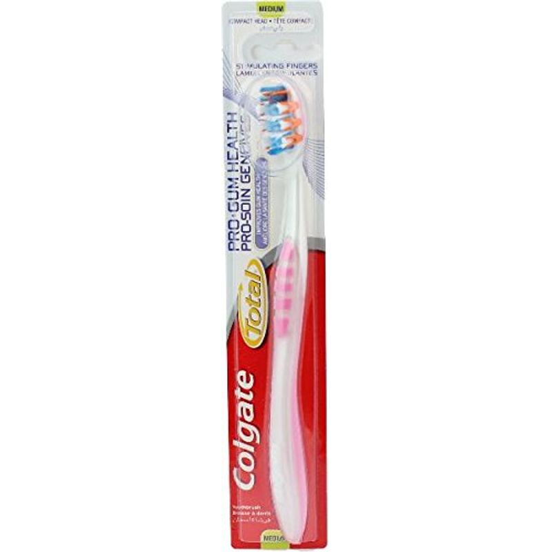 Colgate Total Pro Gum Health Soft Toothbrush, Medium, Multicolor ...