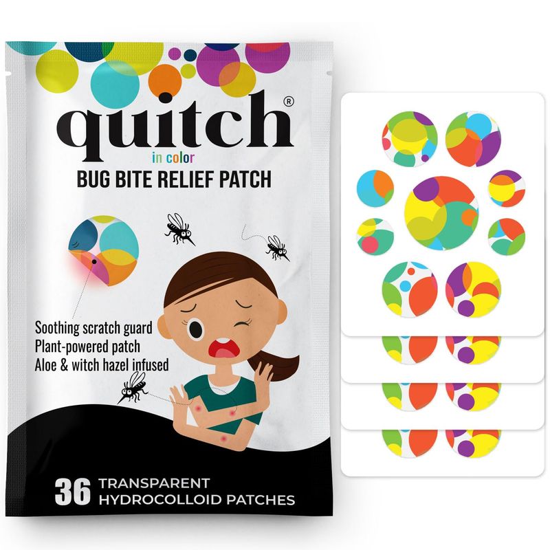 Quitch Mosquito Bite Itch Relief Patch, After Bite Insect Bite Treatment, Anti Itch Cream ...