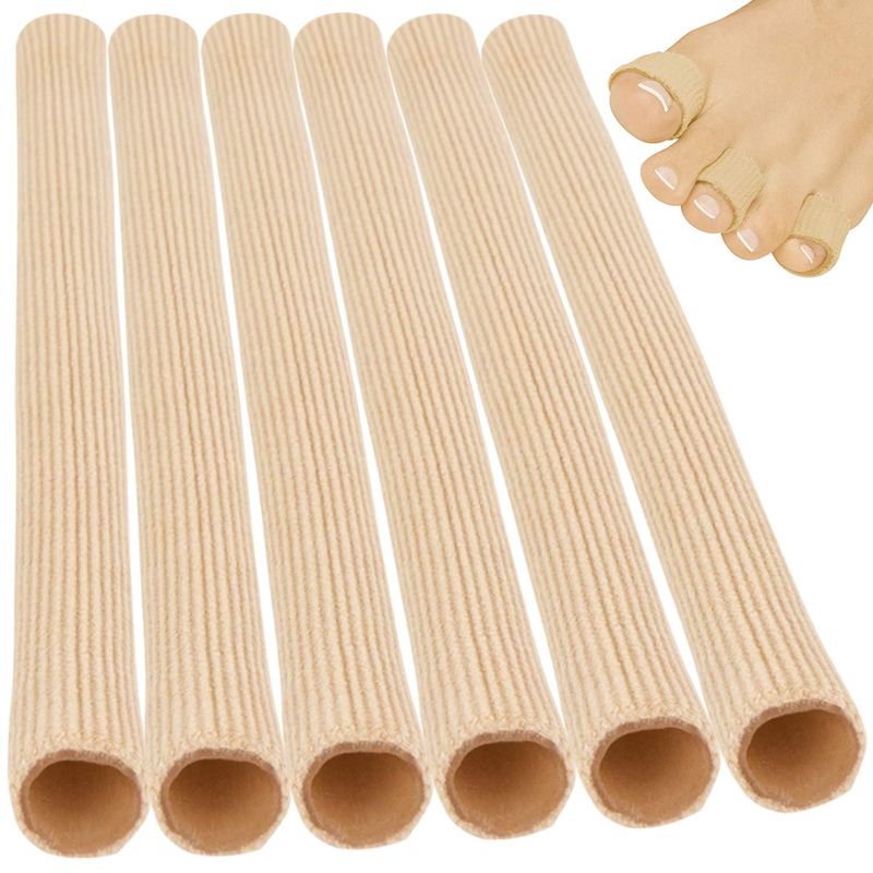 ViveSole Toe Sleeves Tubes (6 Pack) - Spacers & Separators for Women ...