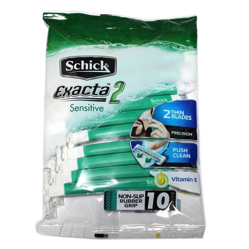 Schick Exacta2 Sensitive Disposable Razor, 10 Count (1Pack) - Online ...