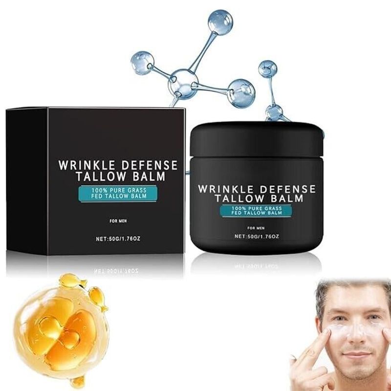 Forge Skin Beef Tallow Based Anti-Wrinkle Face Balm for Men (50g / 1.76 ...