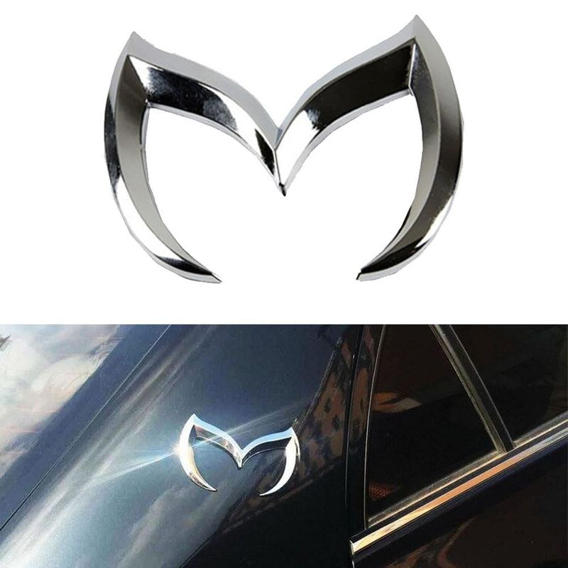1 Pc Metal Evil 'M' Rear Trunk Badge Decal Emblem Glossy, Rear Trunk ...