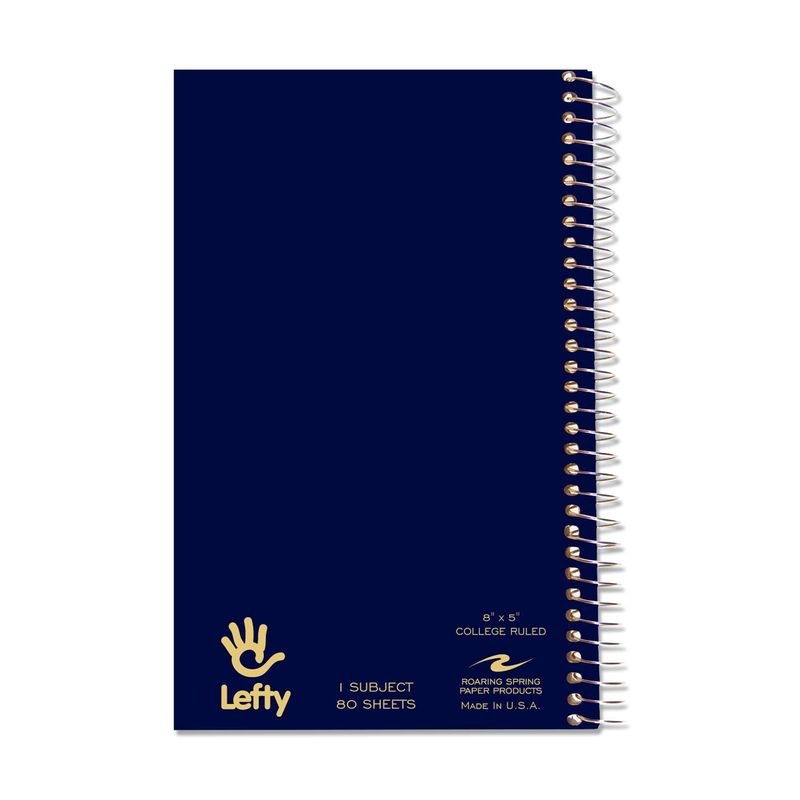 Roaring Spring Lefty Wirebound Spiral Left Handed Mini Notebook, 1 ...