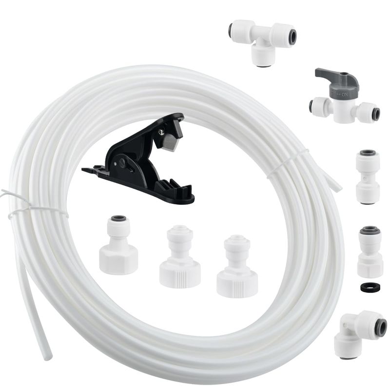 ANNTIM 15 m Water Inlet Pipe Universal Connection Set for Refrigerator ...