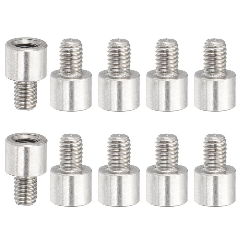 PATIKIL 10 Pcs M3x4+4mm Stainless Steel Standoff Extension Posts Screws ...