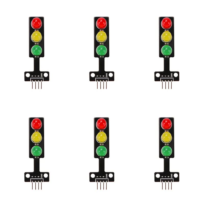 VooGenzek 6 PCS Mini Traffic Light LED Display Module, DC 5V 8mm RGB ...