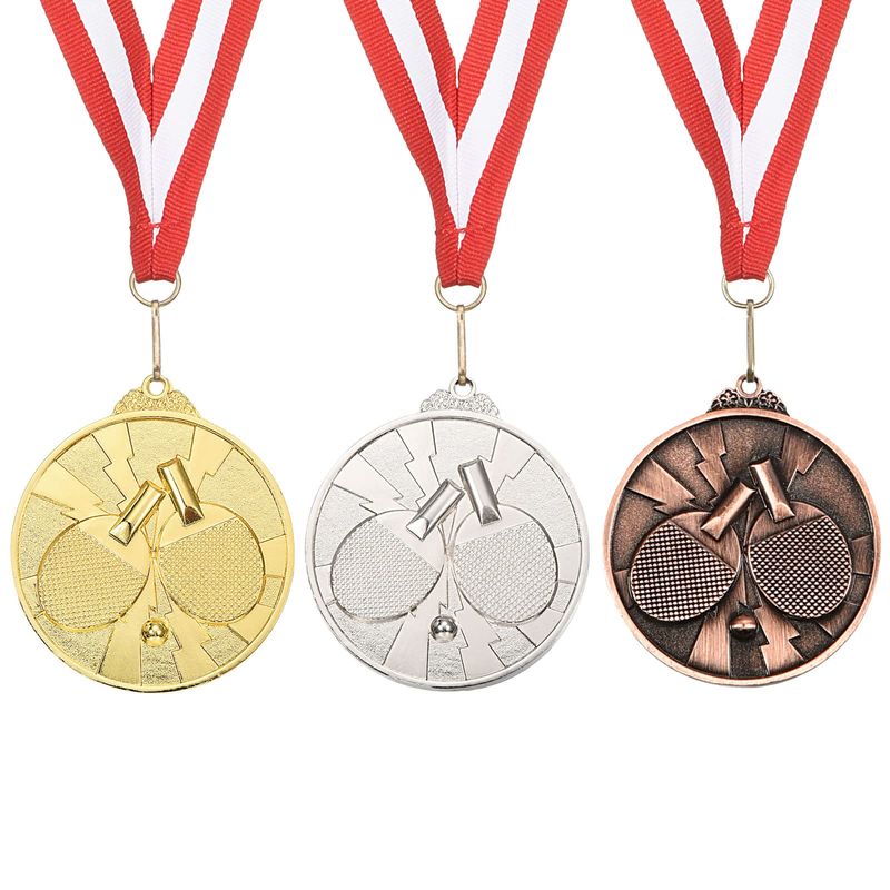PATIKIL 2.6" Ping Pong Medals, 3 Pack Table Tennis Award Medals Set ...