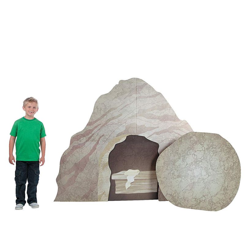 Easter Tomb with Rock Roll Away Cardboard Stand Up Party Decorations ...