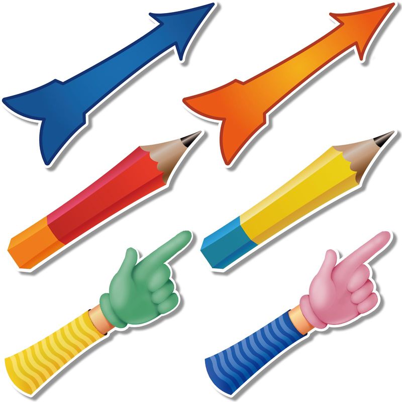 Yeaqee 6 Set Magnetic Spinners for Whiteboard Arrow Spinner Spinzone ...