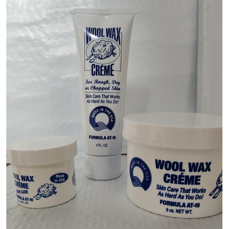 Wool Wax Creme Skin Care Formula AT-10 Lightly Scented Combo Pack (9 oz ...