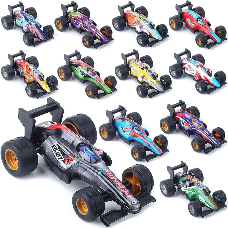 F1 Formula Pull Back Cars Toy Model Set 12Pack 1:43 Matchbox Small Race ...