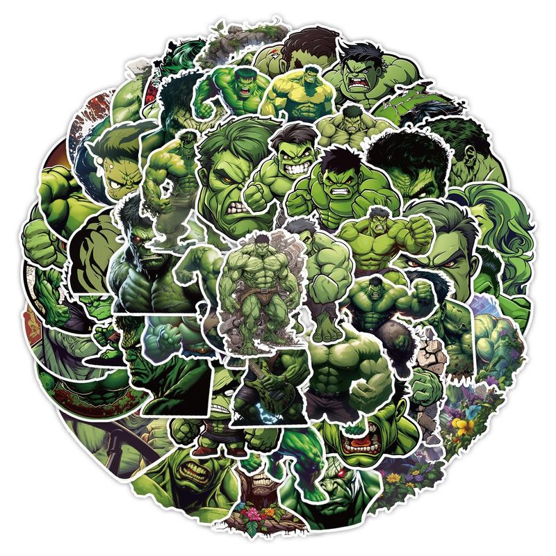50PCS Hulk Stickers for Laptop Water Bottle Luggage Snowboard Bicycle ...