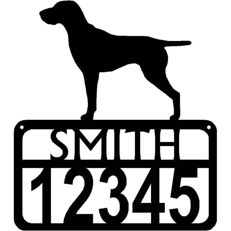 German Shorthair Pointer Personalized Dog Sign with Name & House ...