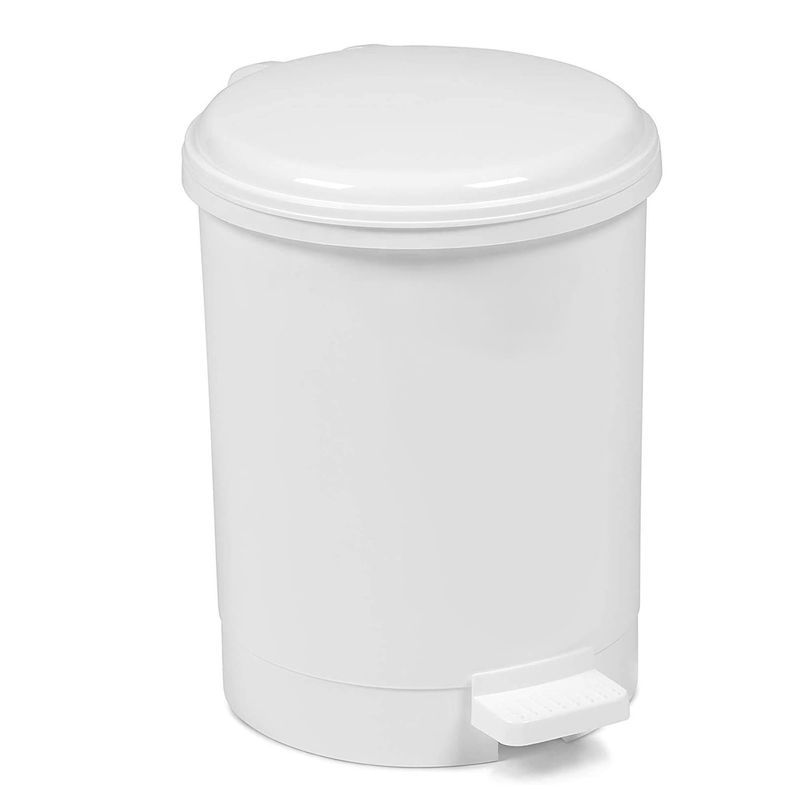 Chabrias Ltd 40 Litre White Waste Bin With Removable Liner, Recycling ...