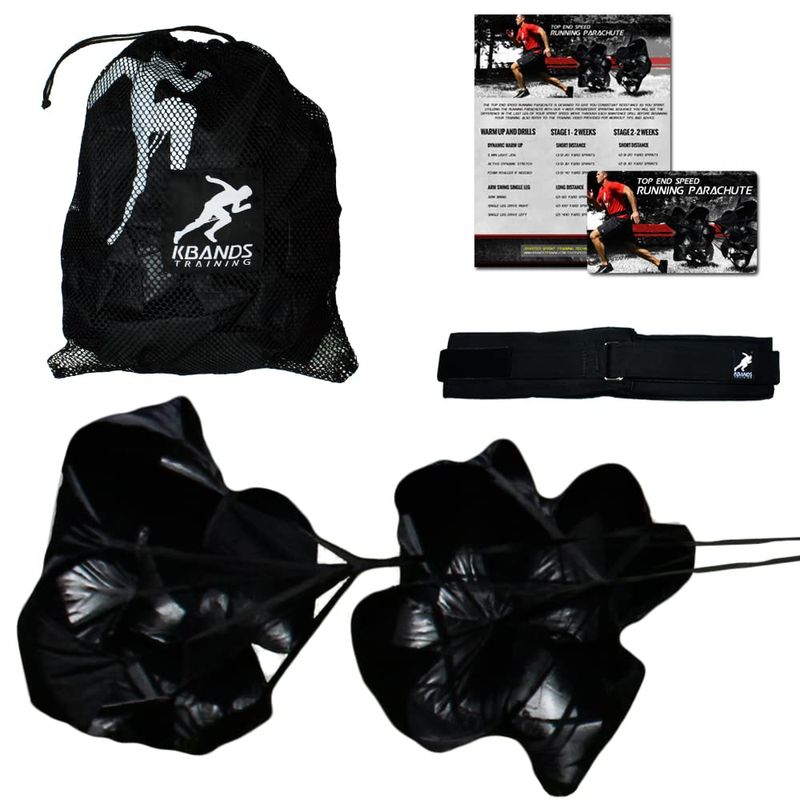 Kbands Training Dual 54 Inch Wind Resistance Speed Parachutes | 2 ...