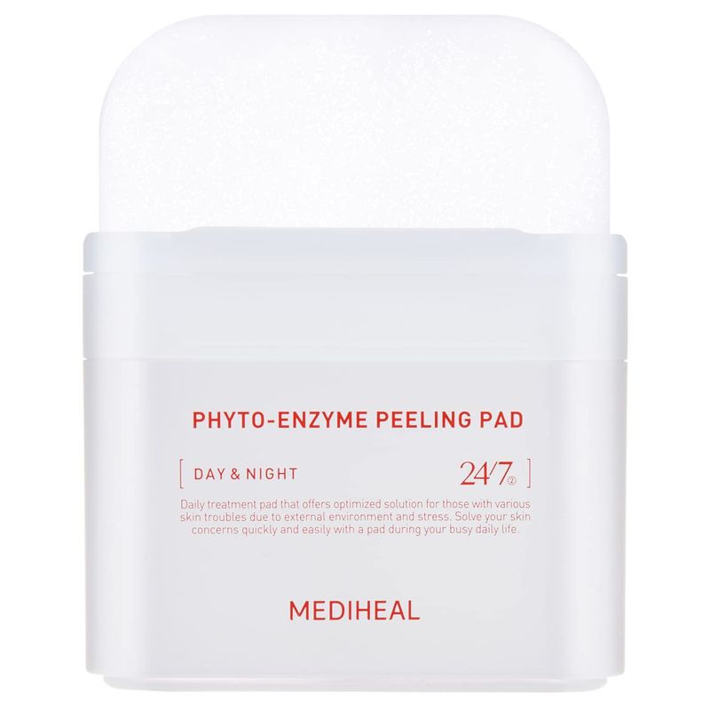 MEDIHEAL Phyto Enzyme Peeling Pad - Vegan Face Resurfacing Gauze Pads ...