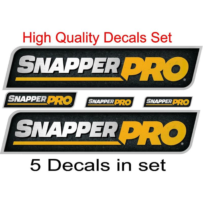 Snapper Pro commercial zero turn decal graphics sticker emblem logo set ...