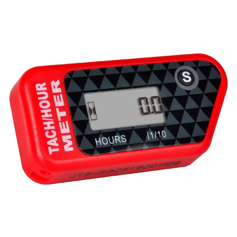 Jayron Digital LCD Tachometer Inductive Tach Hour Meter Display Max RPM ...