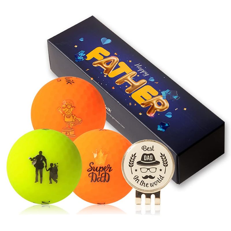 Volvik Father's Day Golf Ball & Marker Gift Set, Volvik VIVID (Golf ...