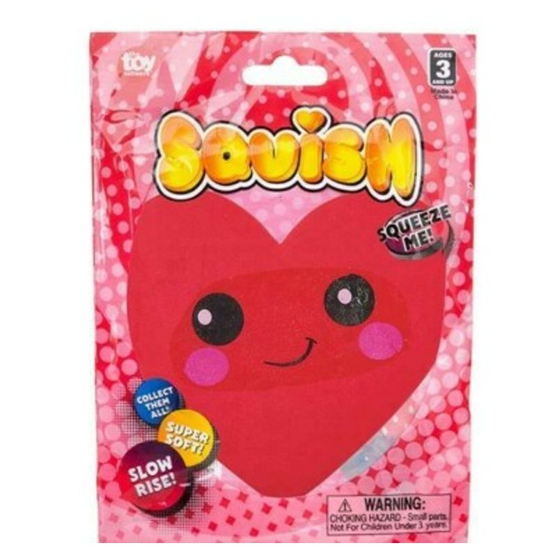 3" SQUISH HEART Stress Squeeze Toy (Emoji Face May Vary) - Online ...